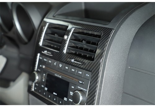 Carbon Fiber ABS Center Console Control Panel Trim Fit For Dodge Nitro ...