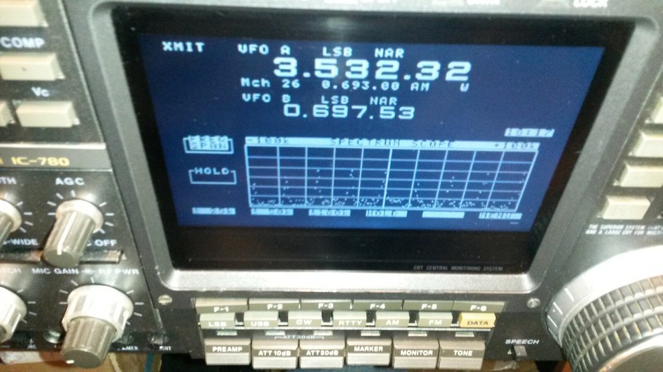 MOD780LCD LCD DISPLAY KIT for ICOM IC-780 IC-781 (IC-R9000) bitStork ...