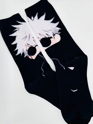 Jujutsu Kaisen Crew Socks Satoru Gojo anime Men Women Unisex One Size ...