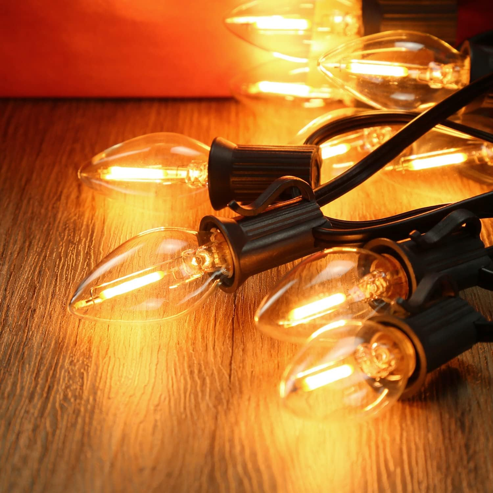 25PACK LED Night Light Bulbs, C7 Candelabra LED Light Bulbs, E12 ...