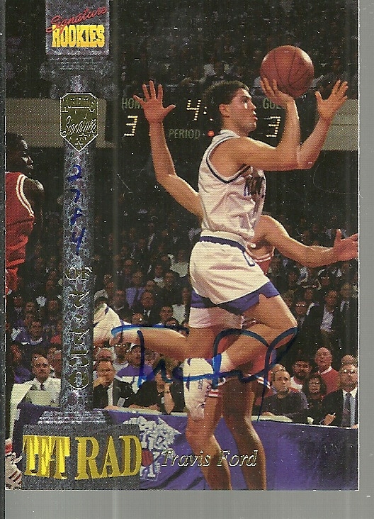 1994 Tetrad - TRAVIS FORD - Autograph Rookie - KENTUCKY WILDCATS ...