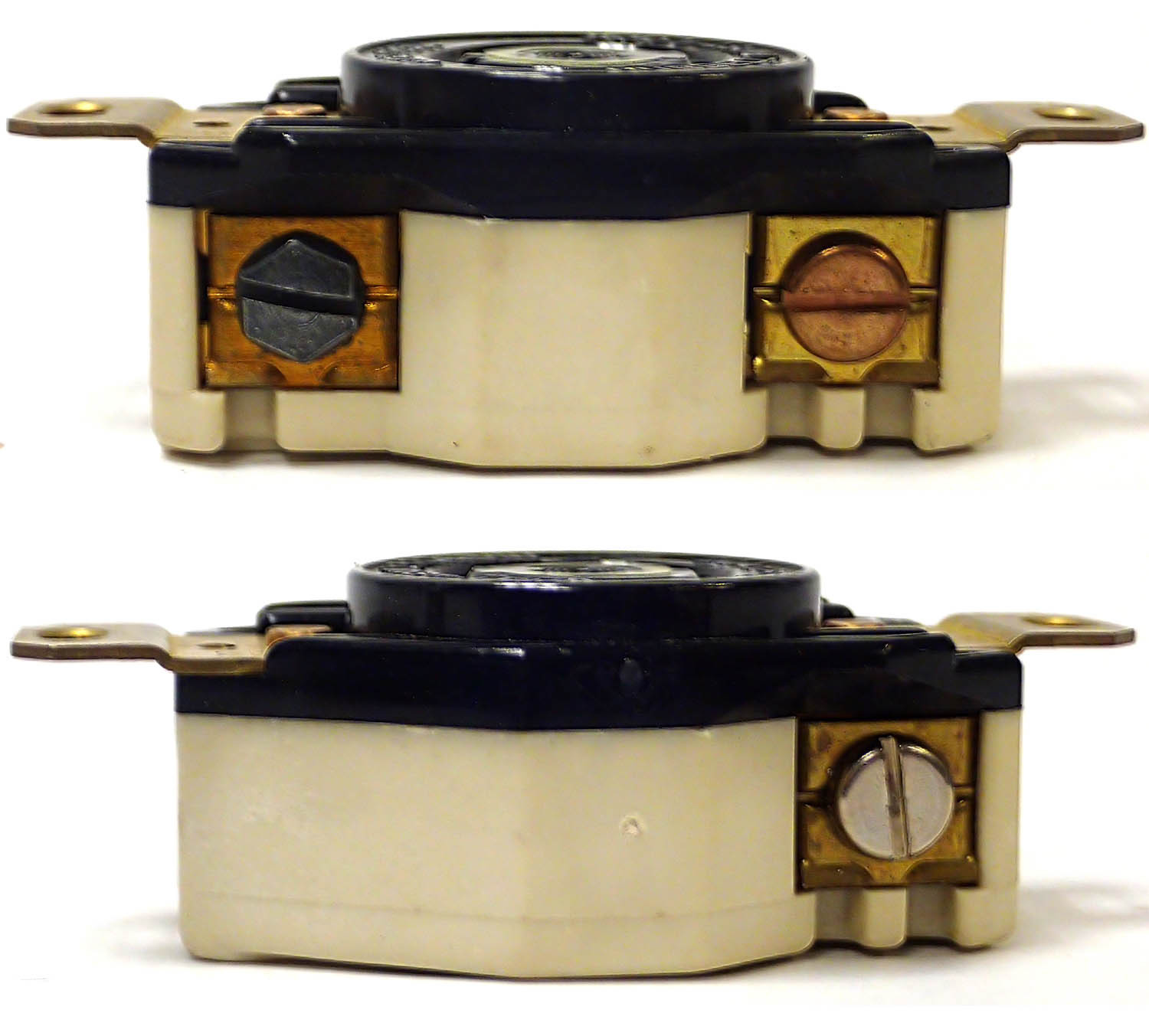 HUBBELL 3PC RECEPTACLE LOT w/ HBL5261 HBL2310 & HBL5284 INDUSTRIAL 125V ...