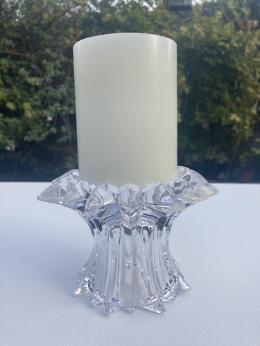 PartyLite Crystal Aurora Starburst Two-Way Votive Pillar Candle Holder ...