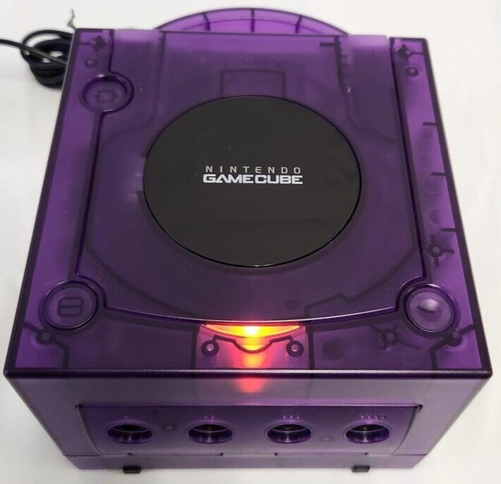 Nintendo GameCube Translucent PURPLE Violet Gaming Console DOL-001 ...