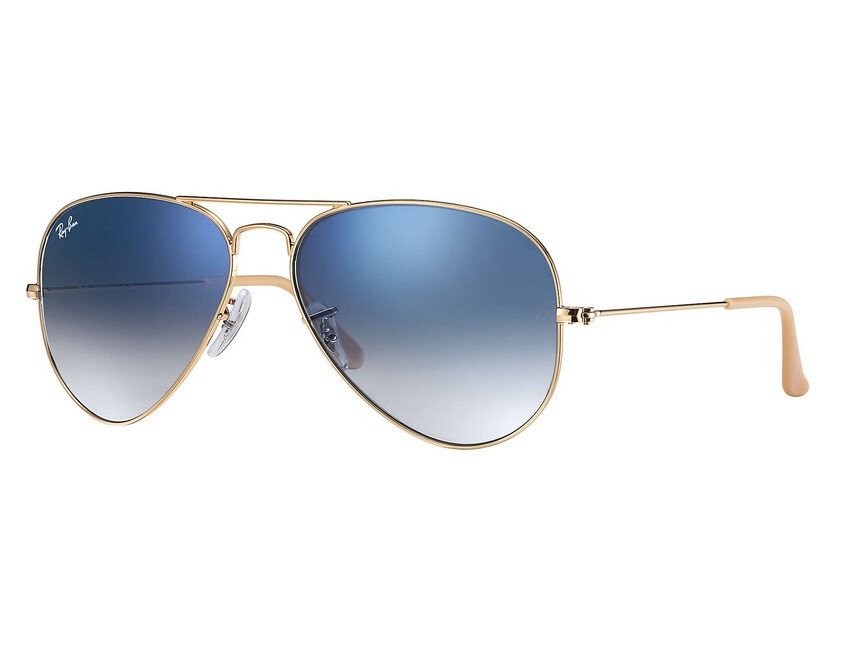 Sunglasses Aviator 3025 001/3f Light Blue Gradient Lenses-Ray Ban ...