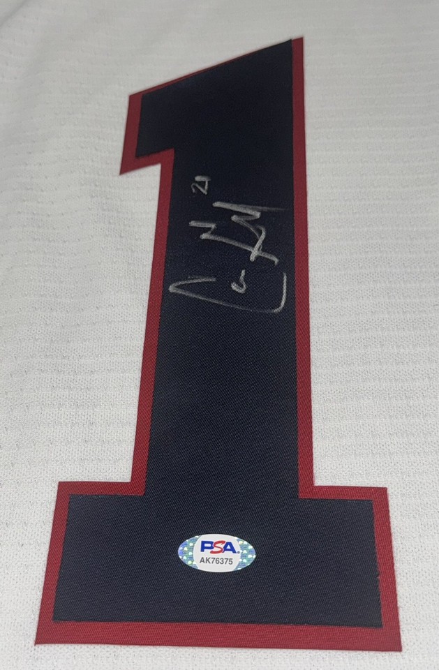 CAMMI GRANATO SIGNED TEAM USA 1998 OLYMPIC HOCKEY WHITE JERSEY PROOF ...