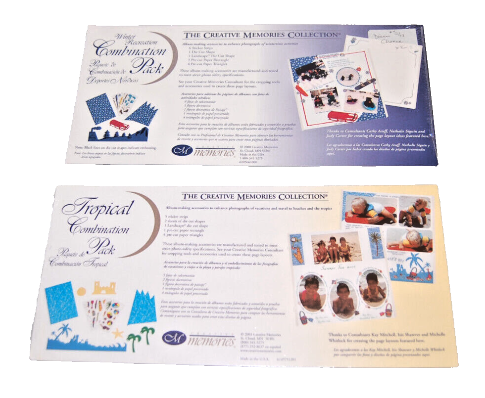 Creative Memories Collection Asst'd Combination Packs & Portrait ...