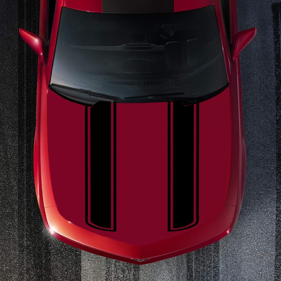 Racing Hood Stripe Decal Vinyl Stickers for Car SUV Truck Exterior ...