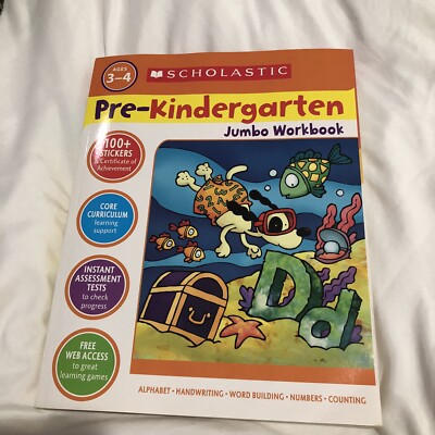 Scholastic Pre-Kindergarten Jumbo Workbook - Paperback By Scholastic ...