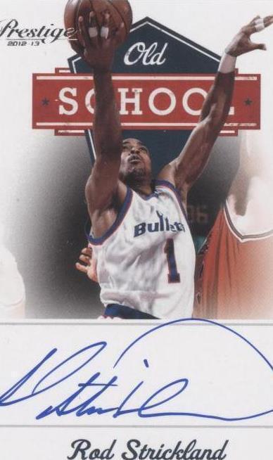 2012-13 Prestige - Old School Signatures Rod Strickland #7 /99 (AU) for ...