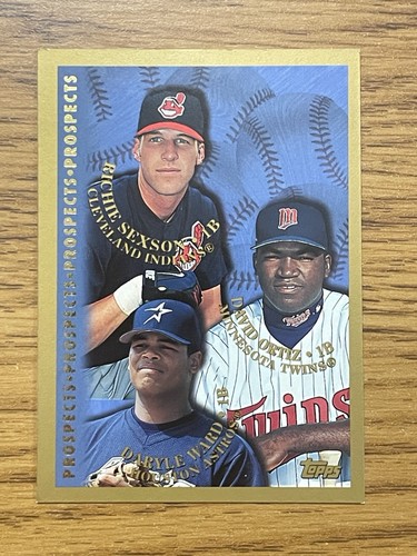 1997 TOPPS FIRST BASEMAN PROSPECTS #257 R SEXSON, DAVID ORTIZ TWINS, D ...
