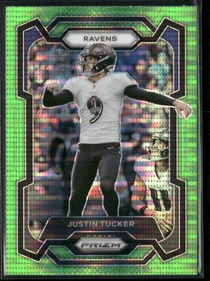 2023 Panini Prizm - Justin Tucker #22 Neon Green Pulsar Prizm | eBay