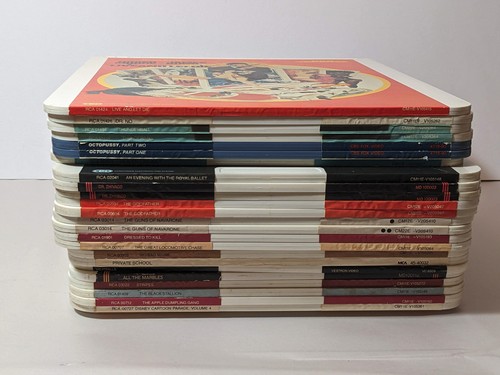 LOT OF 21 CED RCA SelectaVision Video Discs James Bond Bill Murray ...