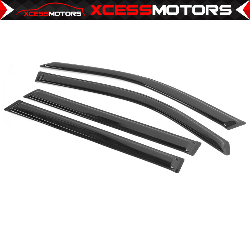 Fits 03-08 Honda Pilot Slim Window Visors Acrylic Rain Sun Shade Guards ...