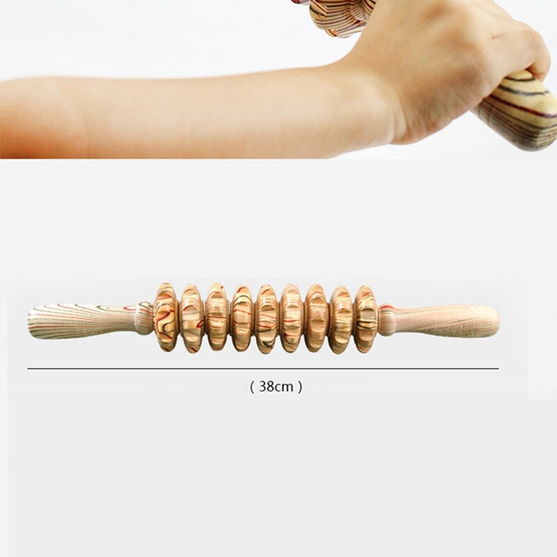 Fitness Roller Stick Muscle Relax Body Cellulite Acupuncture Massager ...