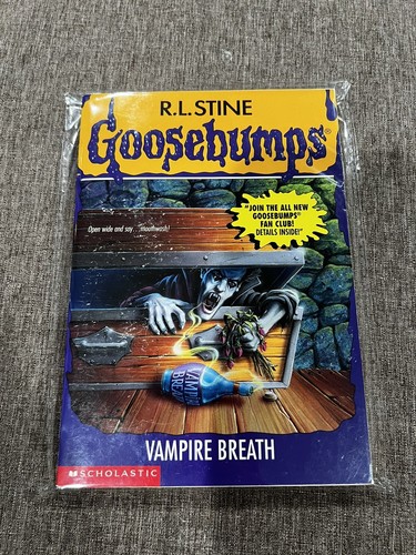 Goosebumps #49 Vampire Breath R. L. Stine 1st Print & 1st Edition Book ...