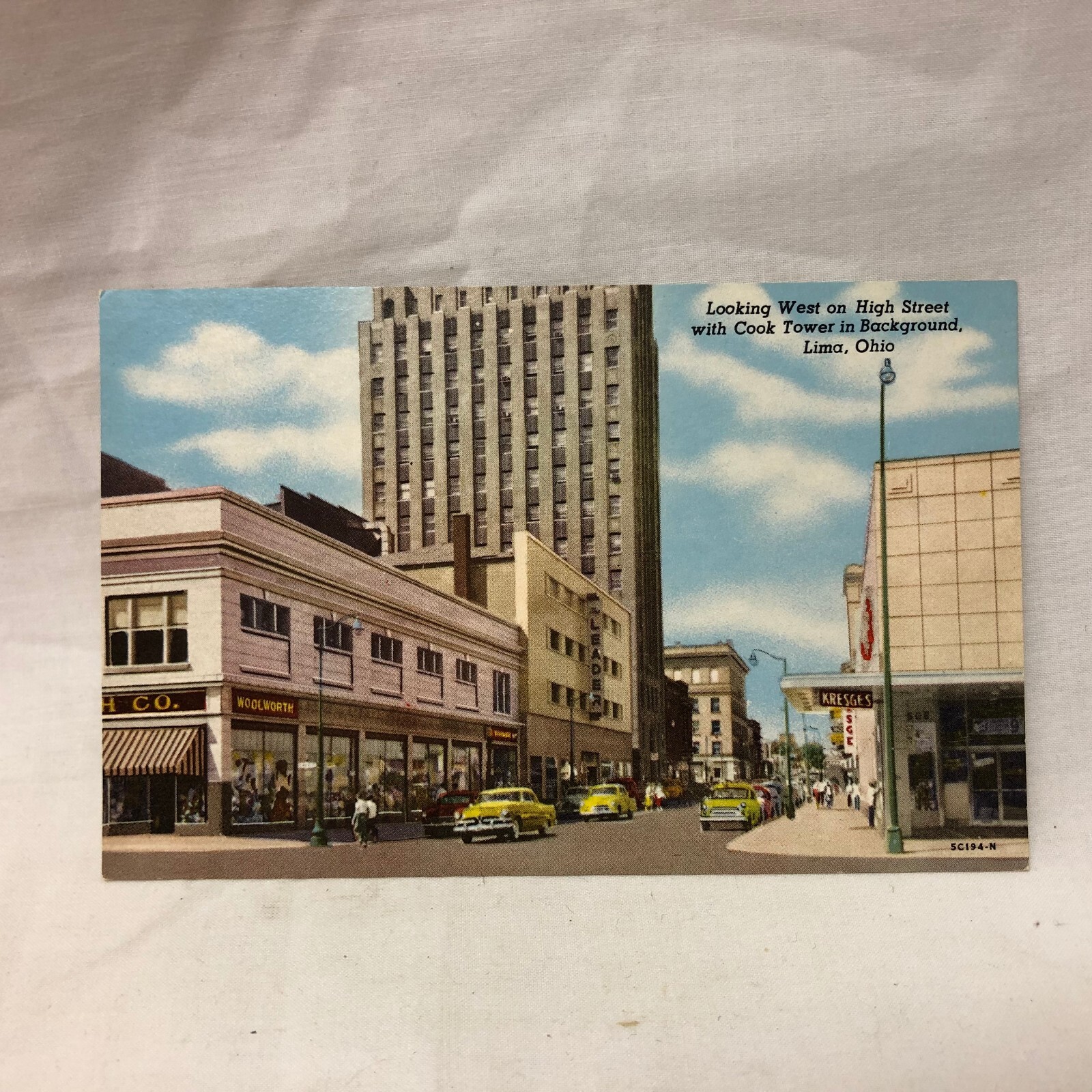 Vintage Lima Ohio Postcard High Street | eBay