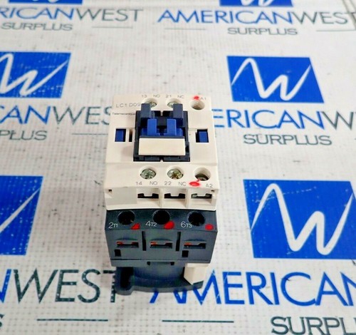 TELEMECANIQUE LC1D09 CONTACTOR 25A 120V COIL WITH LAD4RCU | eBay