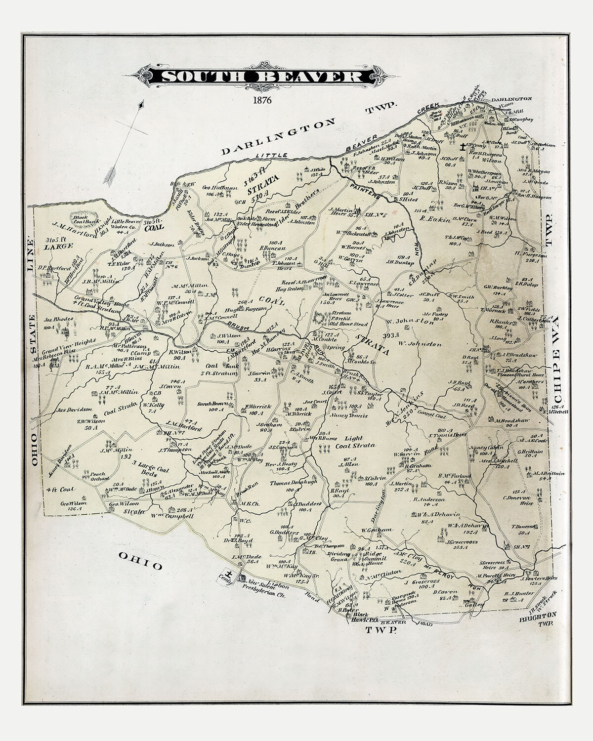 Beaver County Pa Township Map