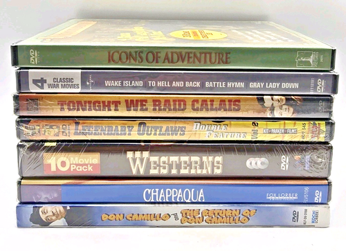 Vintage DVD Old Movie Classics Lot of 7 DVDs - 24 Movies From 40's - 70 ...