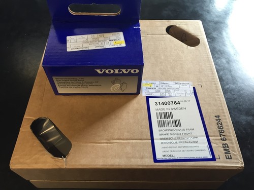 GENUINE VOLVO FRONT BRAKES BRAKE DISCS & PADS NEW V70 S80 XC70 S80 V60 ...