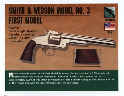 Smith & Wesson Model No. 3 First Model Revolver Atlas Classic Firearms ...