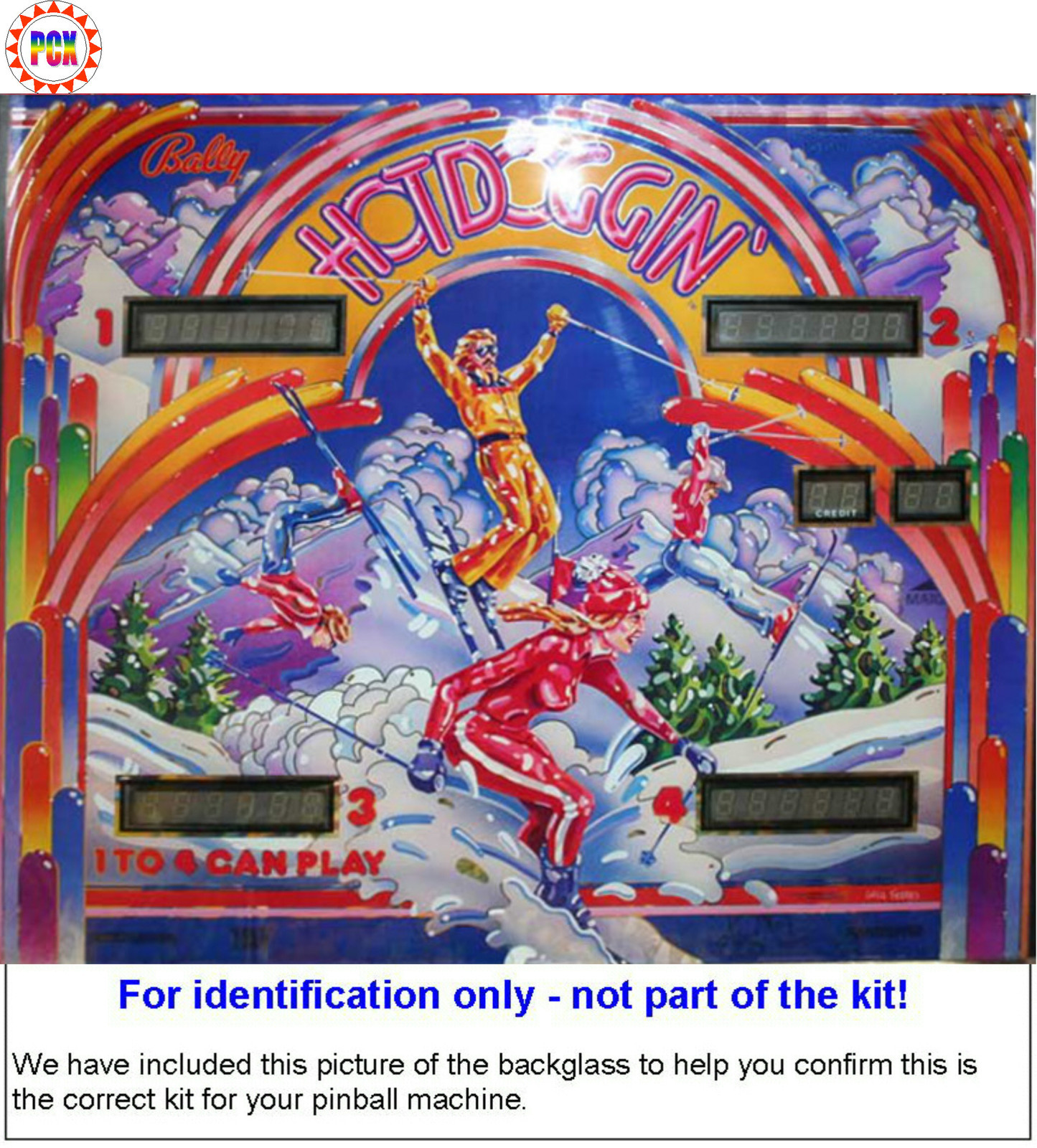 1980 Bally Hotdoggin' Pinball Machine Rubber Ring Kit -aka Hot Doggin ...