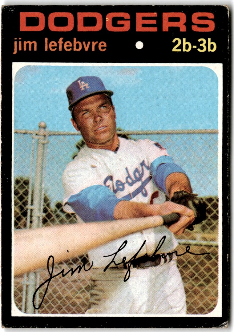 1971 Topps #459 Jim Lefebvre Dodgers Good | eBay