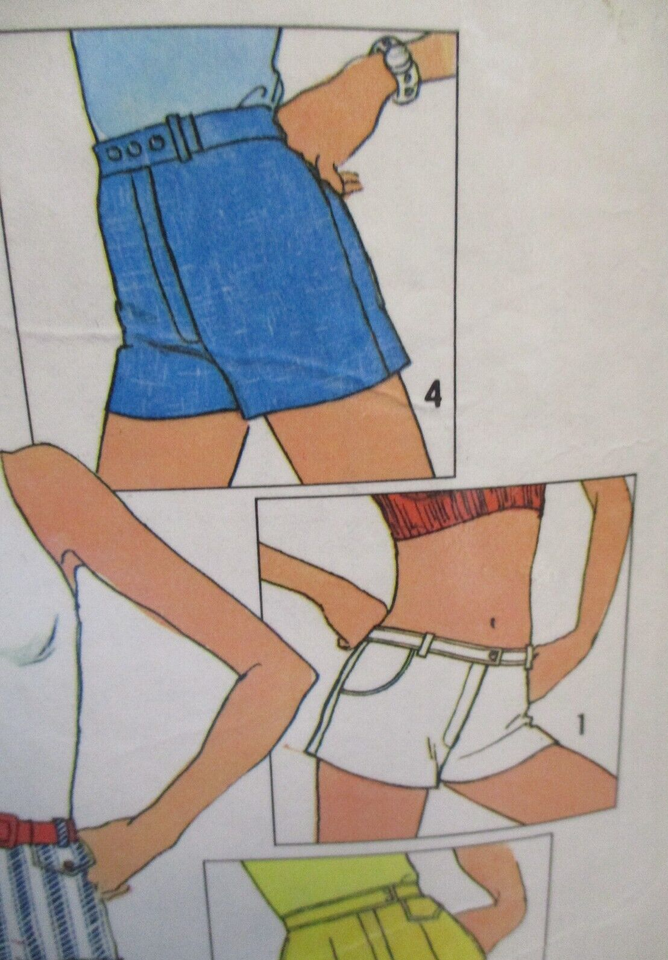 Vintage Simplicity Pattern 6946 Misses One-Yard Shorts size 12 Cut ...