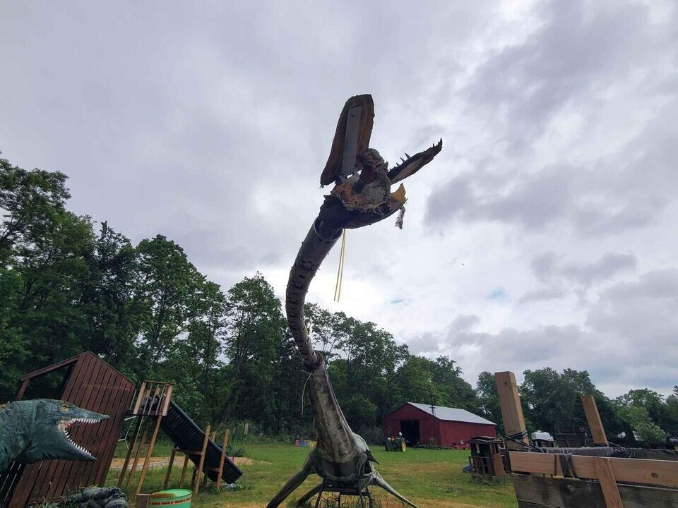 Dinamation Anamatronic Life-Size Dinosaur Props Statues Tylosaurus Sea ...