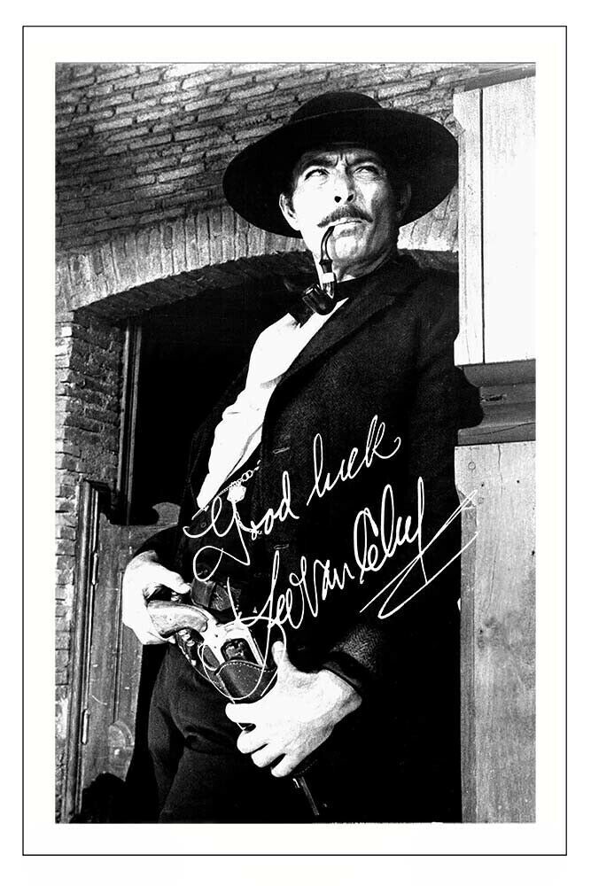 Lee Van Cleef 60s 70s Movie Actor Autograph Signed Photo Print A5 | eBay