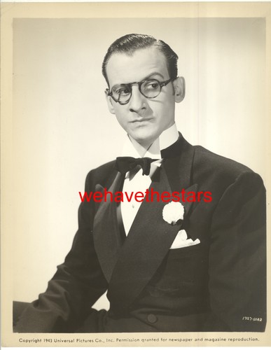 VINTAGE Hans Conried COMEDY CHARACTER ACTOR '43 BUTLER'S SISTER Pub ...