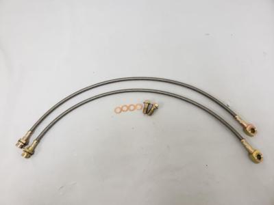 Mustang II GM Metric 22" Braided Budget Stainless Steel Brake Hose Line ...