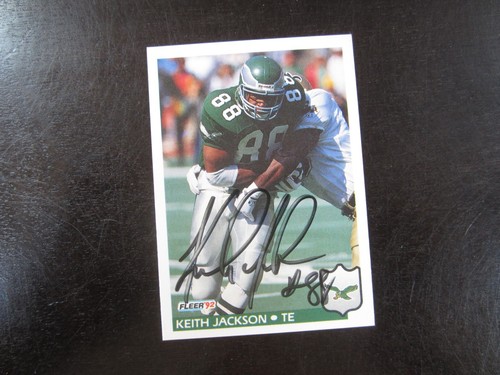 1992 Fleer # 320 Keith Jackson Autograph Signed Auto Card Philadelphia ...