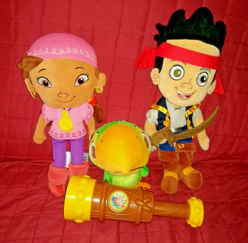 Jake & The Neverland Pirates JAKE IZZY SKULLY Plush Talking Spyglass ...
