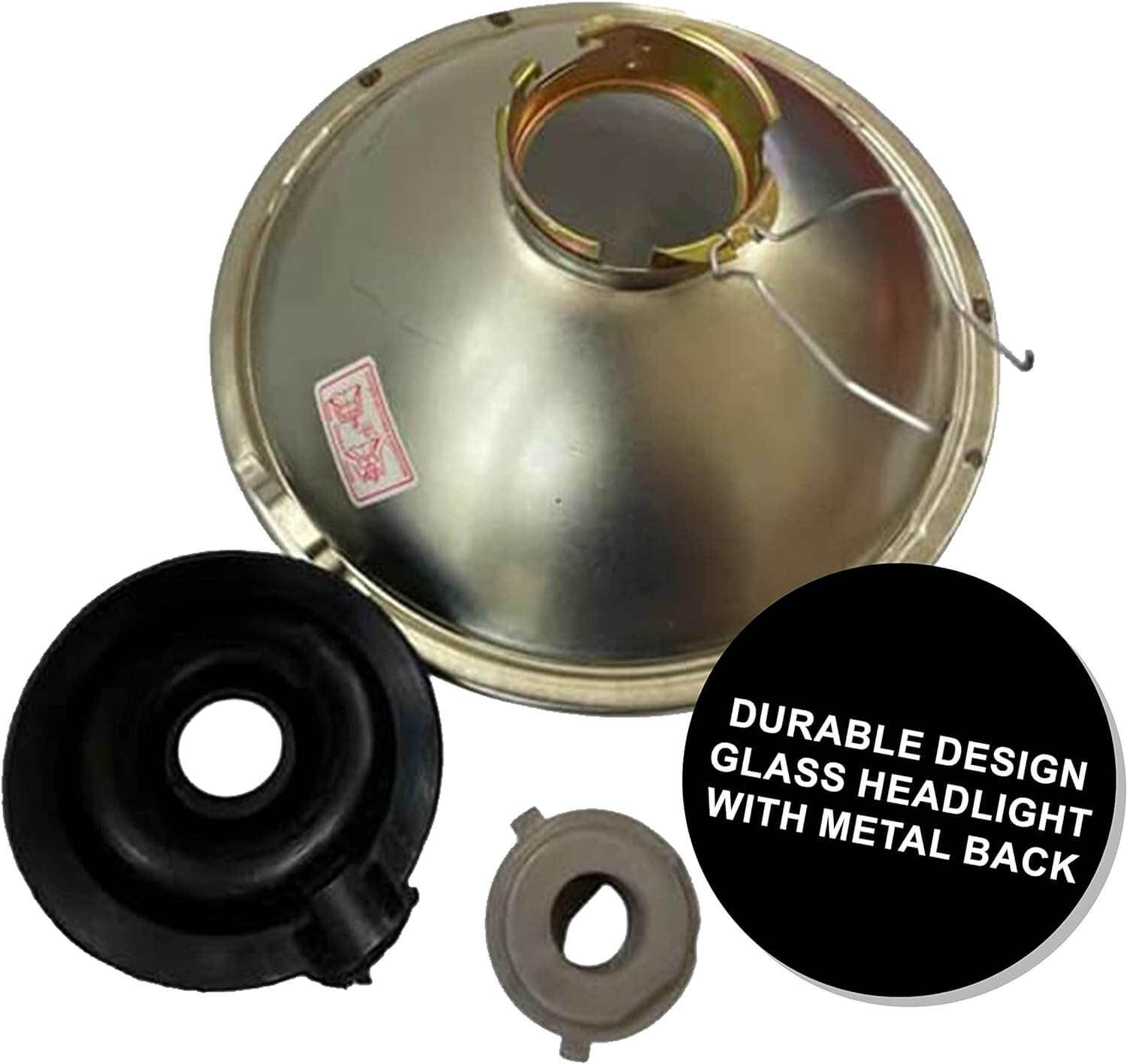 1 PAIR 7" ROUND H6024/H6017 H4 CONVERSION HEADLIGHT + H4 LED WHITE ...