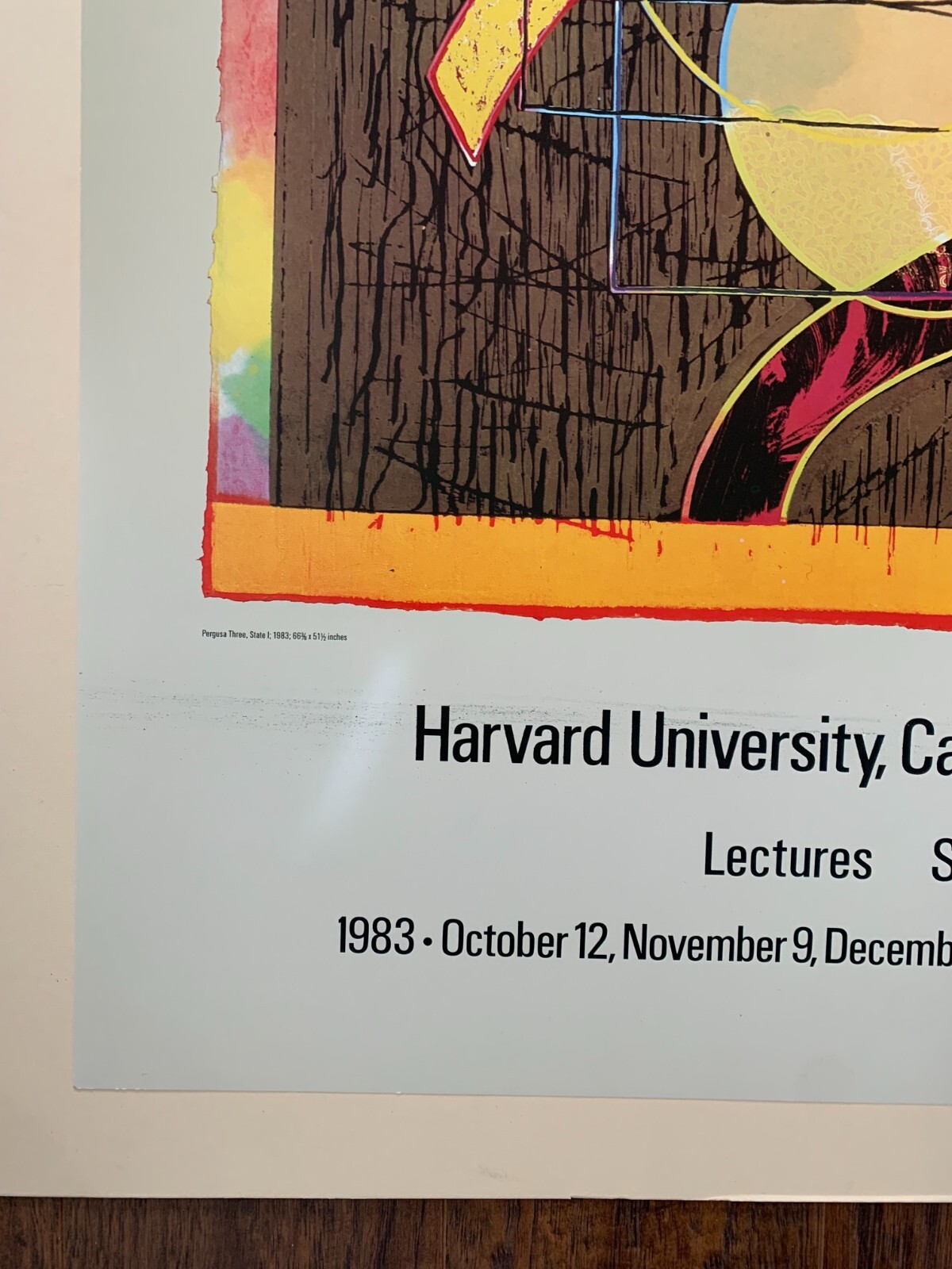 Frank Stella Pergusa Three, State I Harvard University 1984 Original ...