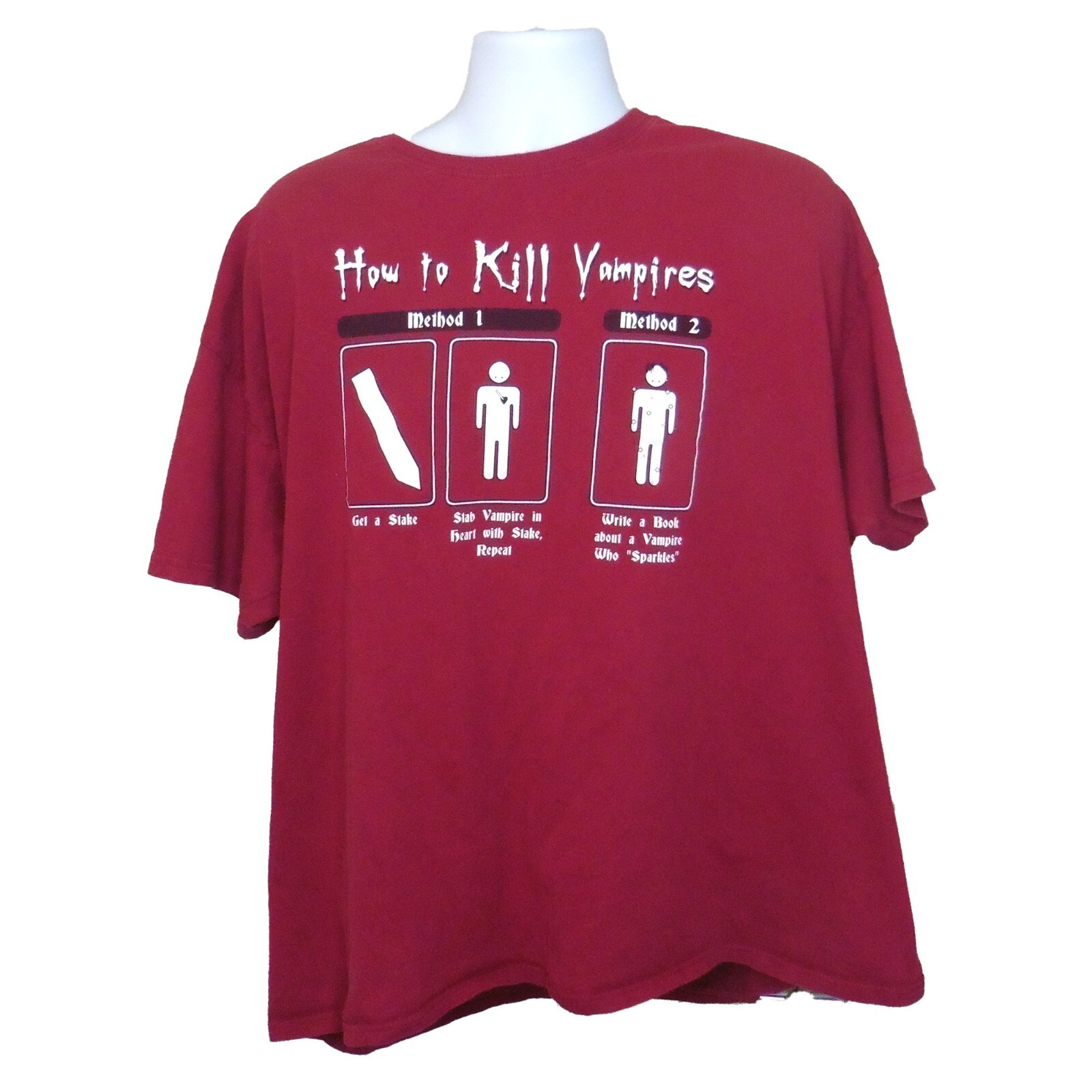 How to Kill Vampires T-shirt Novelty Halloween Funny | eBay