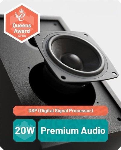 5.2 Bluetooth CD Player with Speakers 20W Compact HiFi System Oakcastle ...