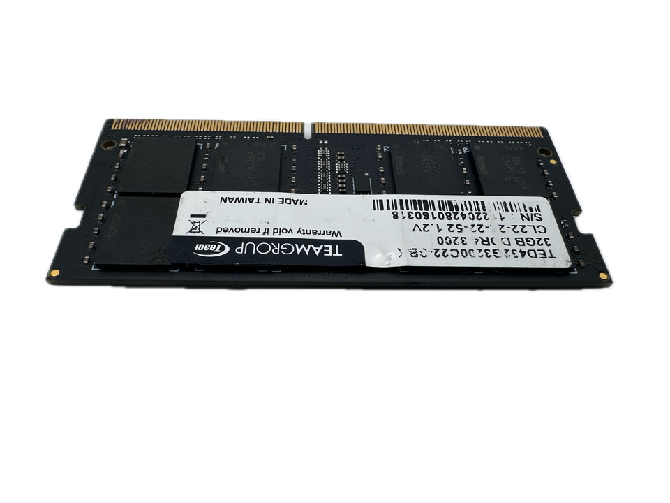 Team Group 32GB DDR4-3200 PC4-25600 SO-DIMM 260-Pin Laptop RAM MEMORY ...