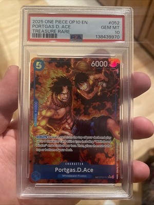 Portgas.D.Ace (TR) OP08-052 Royal Blood Foil PSA 10 English | eBay