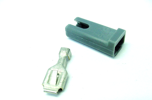 GM Female 1 Way Gray Nylon Wire Wiring Harness Terminal Connector ...