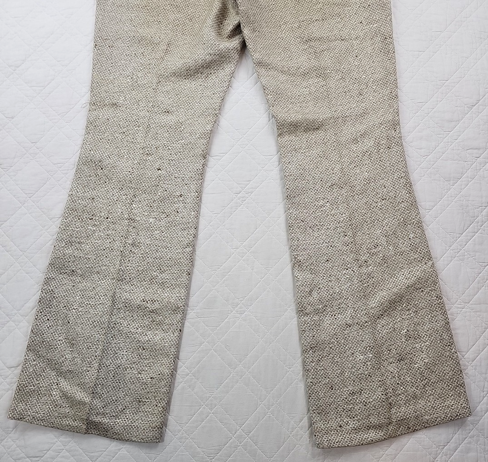 VTG Levi's Sta Prest Slacks Mens Brown and Cream Dress Pants Size 36 x ...