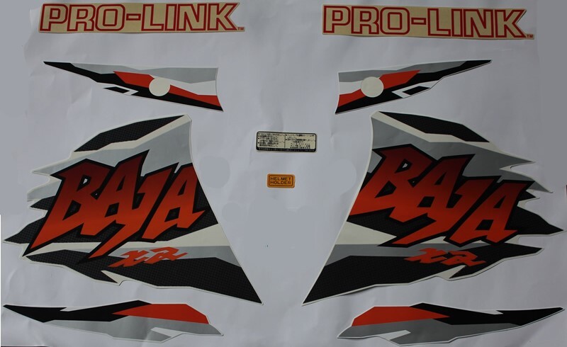 Honda XR BAJA 250 Custom made original design replica complete stickers ...
