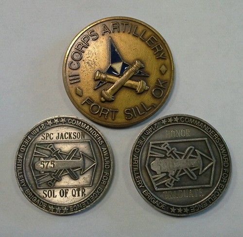 Three Fort Sill, Oklahoma Challenge Coins | eBay