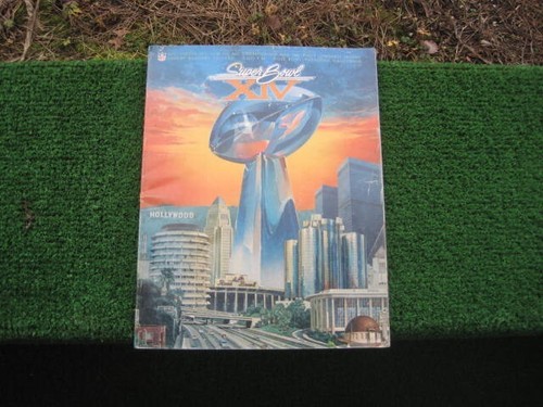 Vintage 1980 Super Bowl XIV Program Pittsburgh Steelers vs Los Angeles ...
