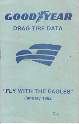 NHRA 1982 Goodyear Drag Tire Data Book Very rare | eBay