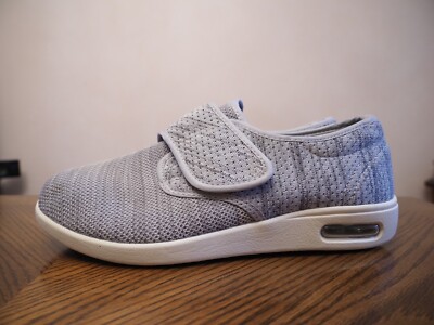 New YOUYUN Memory Foam Technology Gray Mesh Diabetic Unisex Shoes Size ...