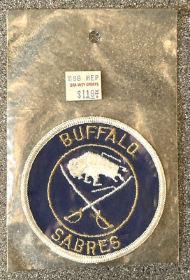 1970'S BUFFALO SABRES NHL HOCKEY VINTAGE 3" ROUND TEAM PATCH MINT IN ...