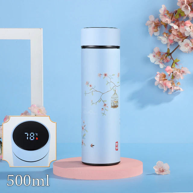 Chinese style Vacuum insulated smart thermos flask stainless steel ...
